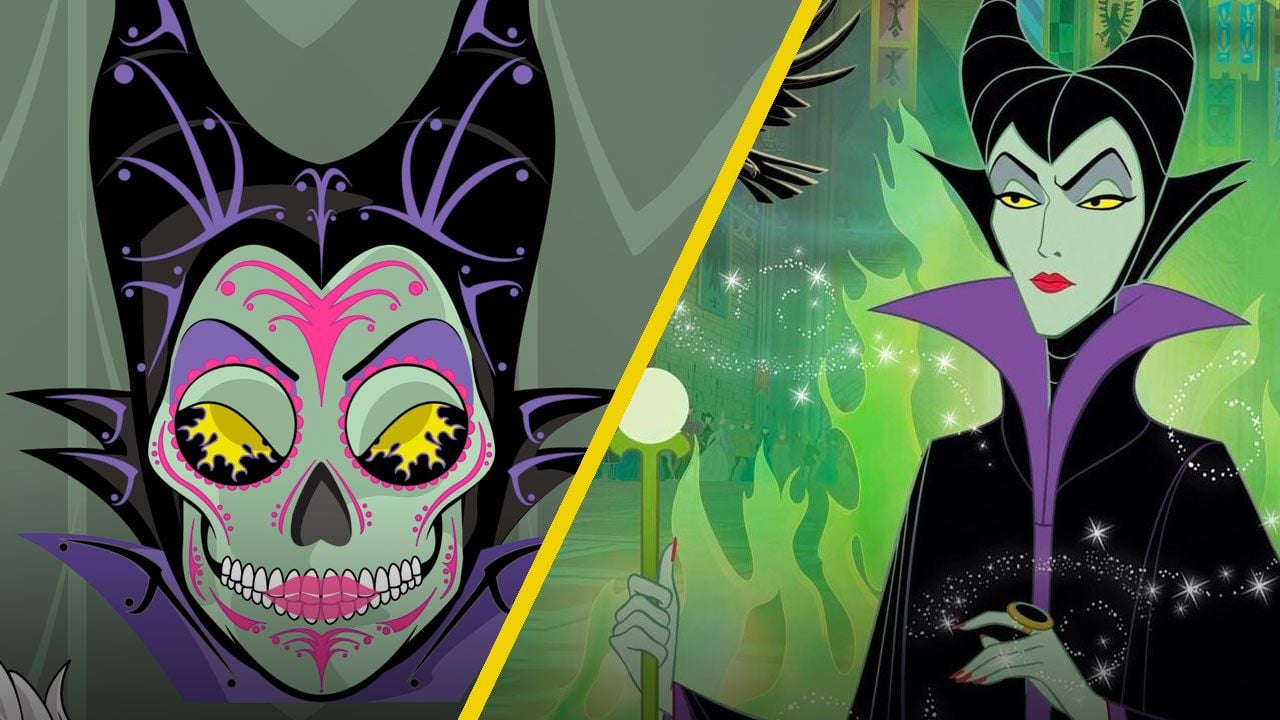 Así se verían Maléfica y las villanas de Disney si fueran calaveras de azúcar en tu ofrenda ...