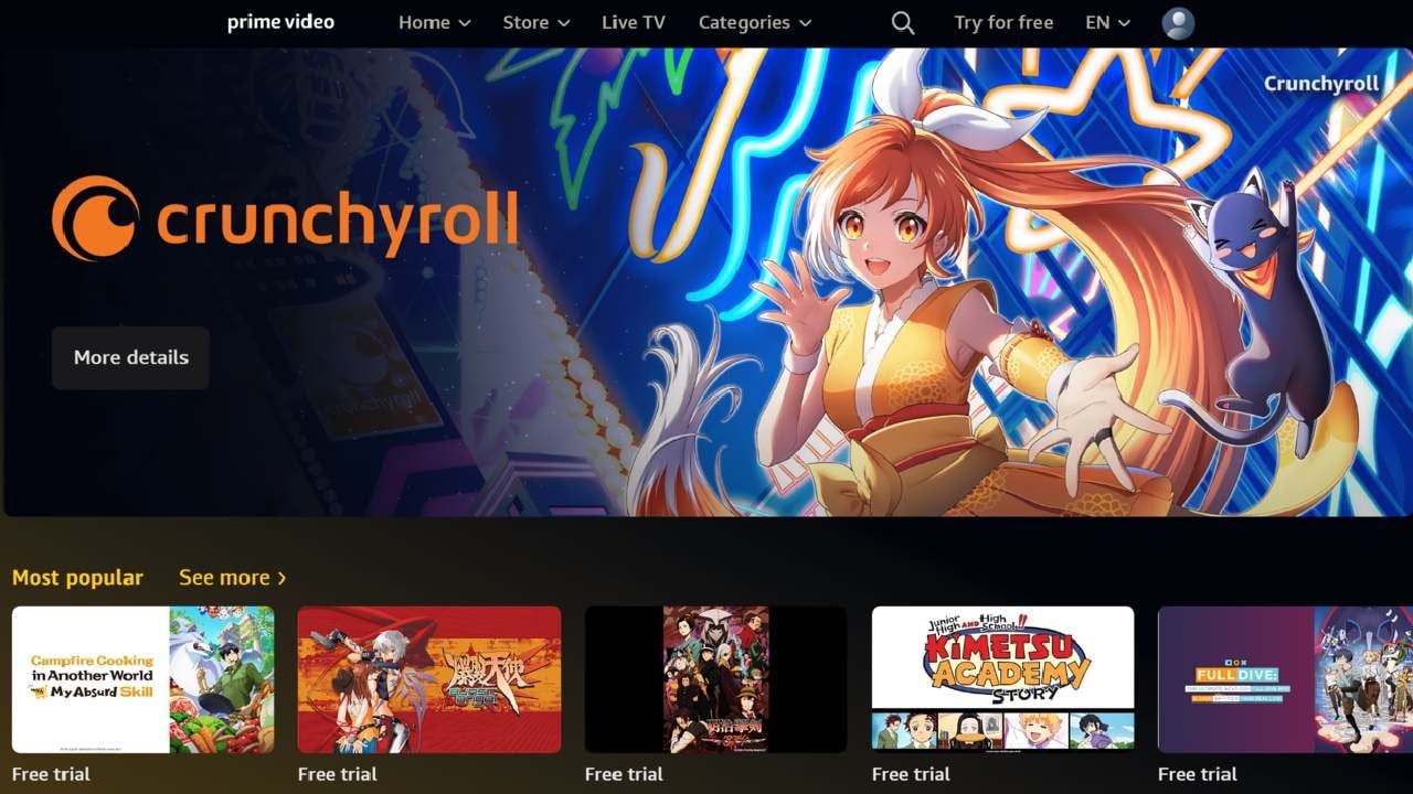 Crunchyroll llega a Prime Video: 14 días gratis de anime en la ... Crunchyroll llega a Prime Video: 14 días gratis de anime en la ...