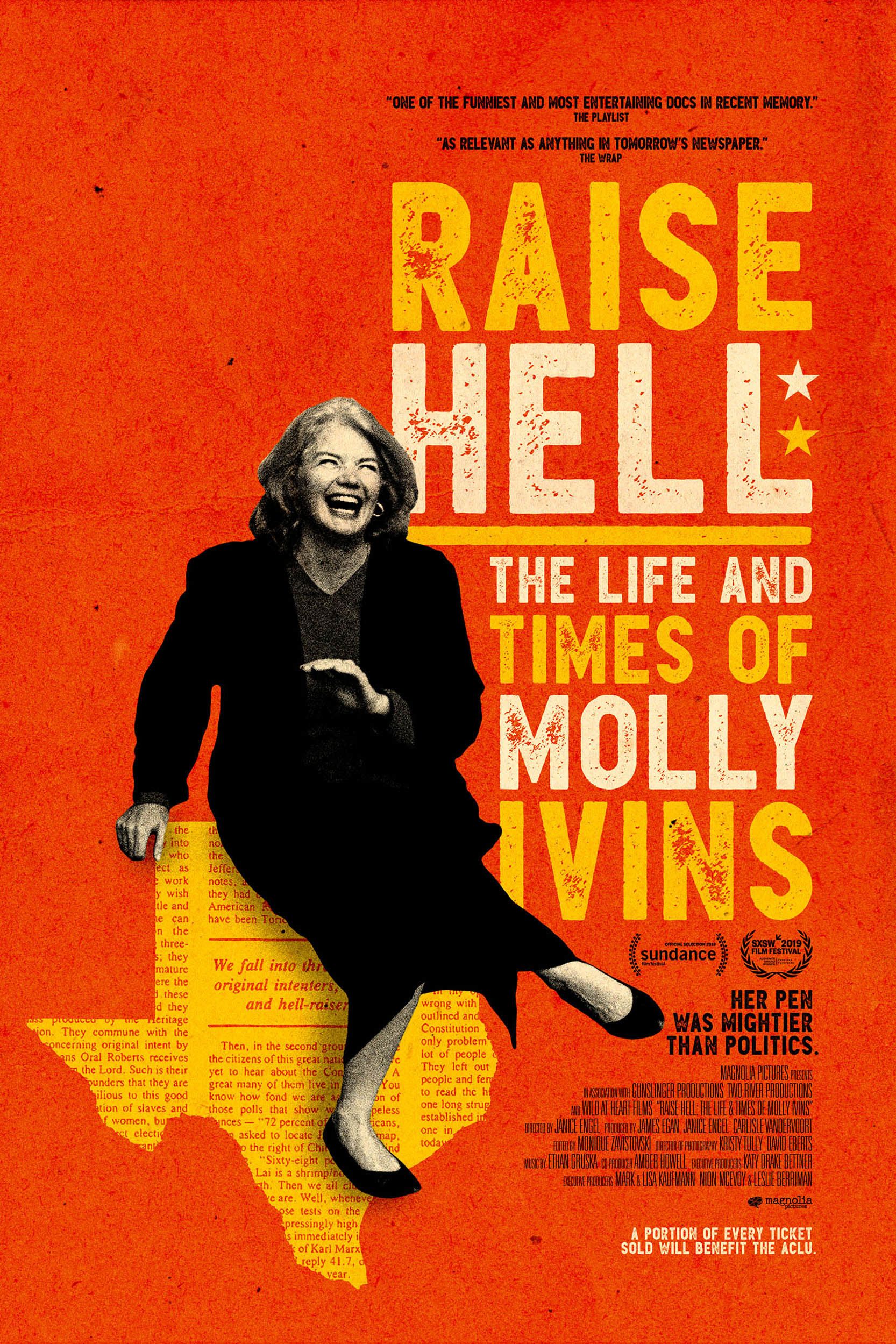 Cartel de la película Raise Hell: The Life & Times of Molly Ivins ...